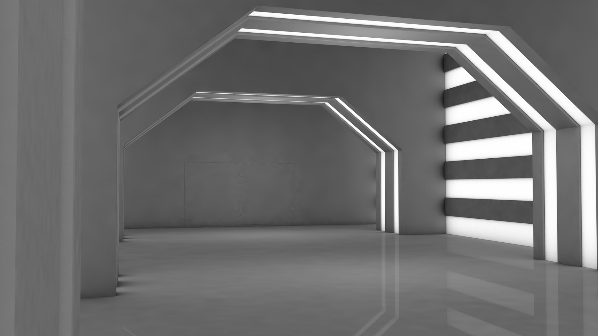 Sci Fi Corridor 3D Model - TurboSquid 2519364