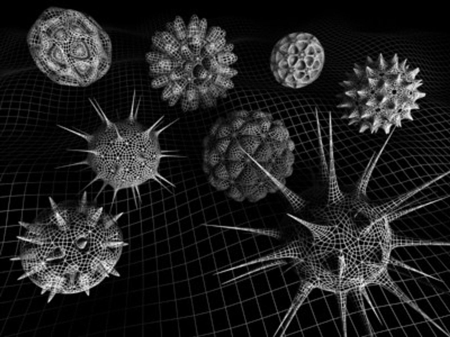 cellular science virus 3d model