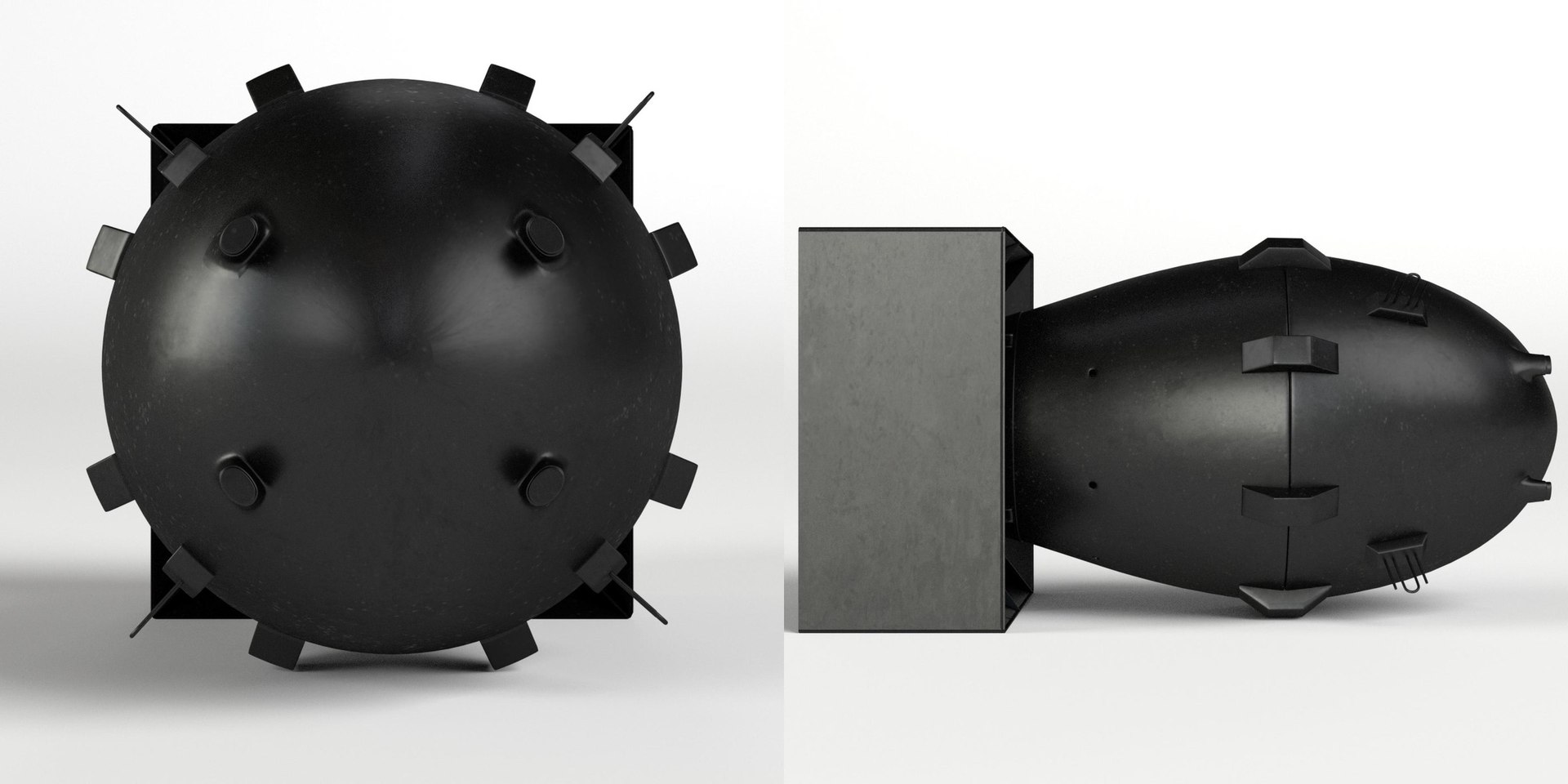 3D Fat Man Nuclear Bomb Model - TurboSquid 1367028