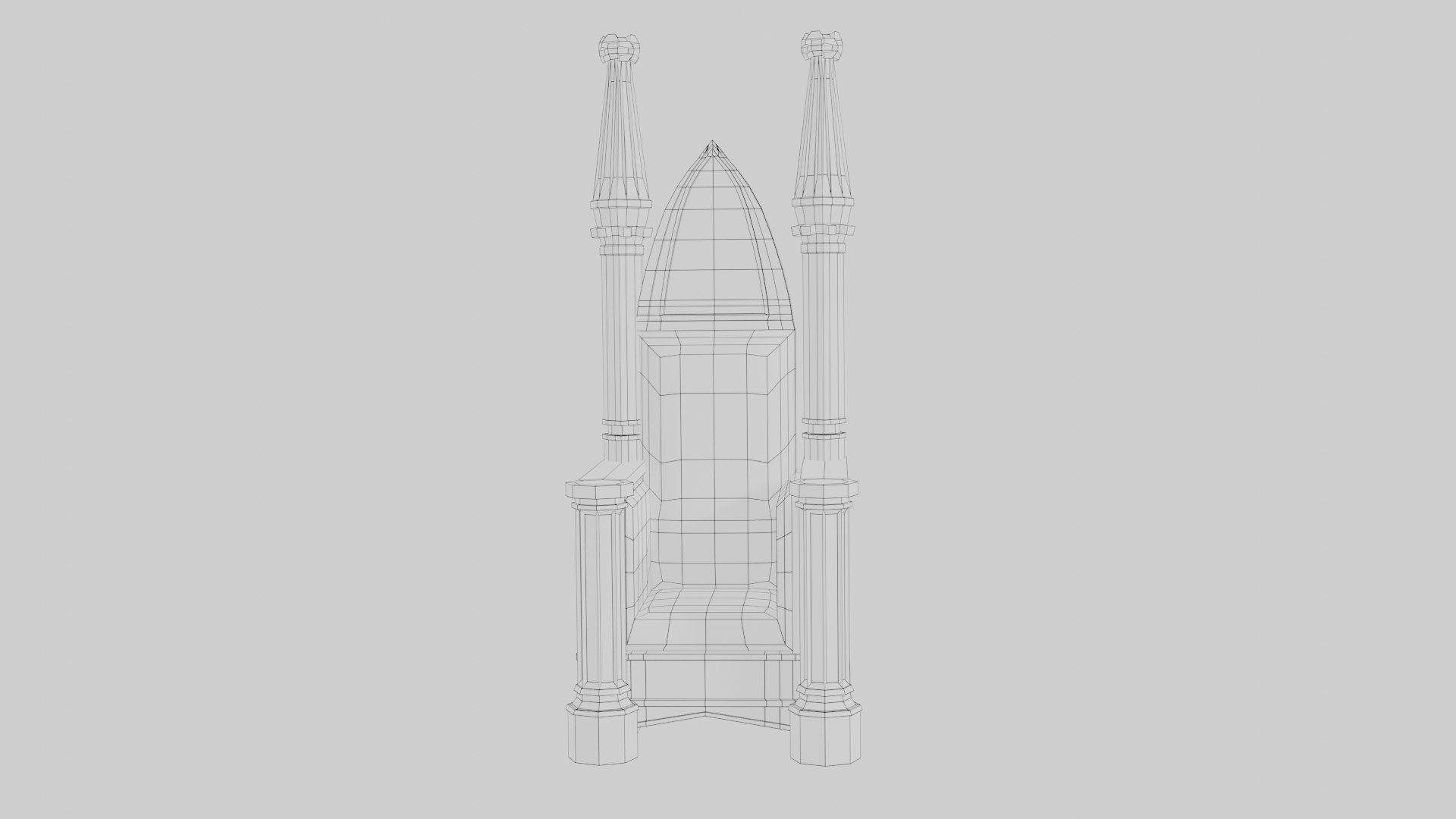 3D Interior Castle Throne Model - TurboSquid 2087160