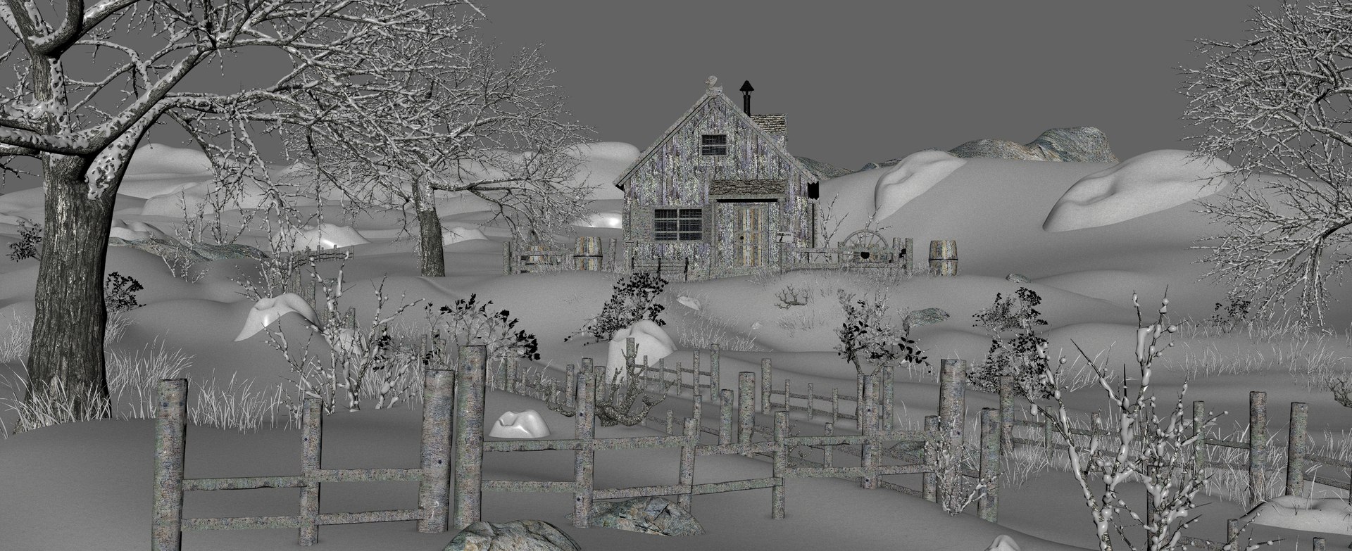 Snow House 3D Model - TurboSquid 1402163