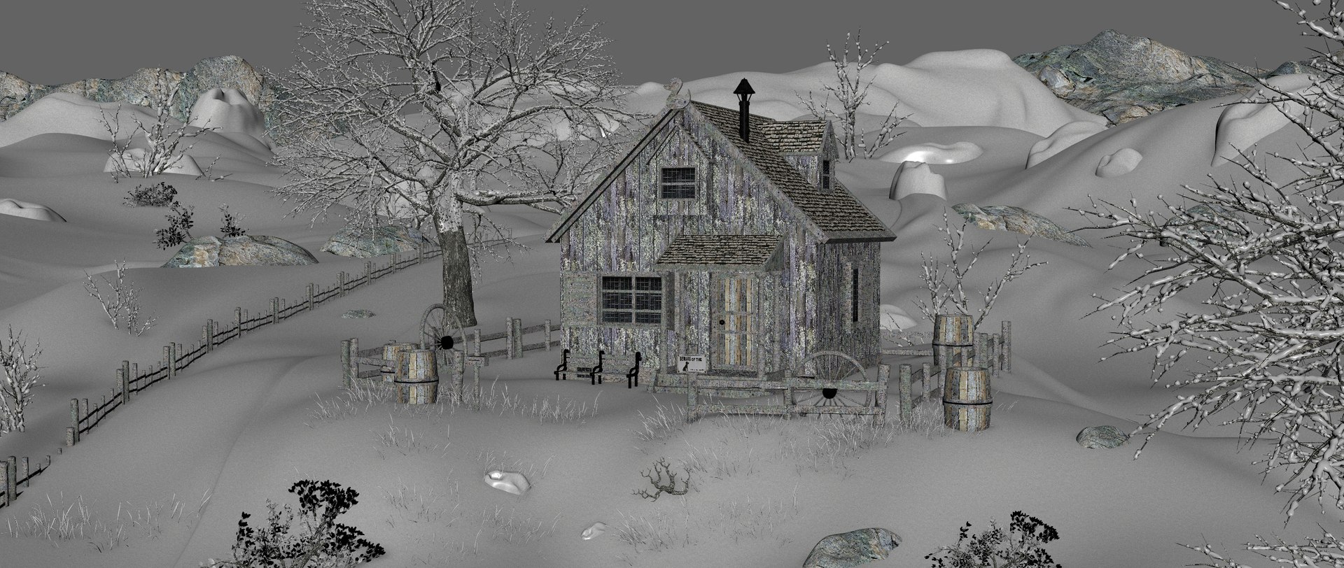 Snow House 3D Model - TurboSquid 1402163