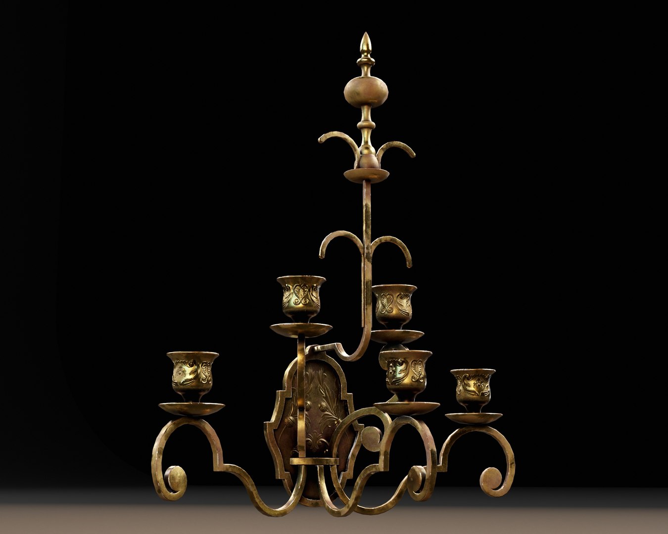 Antique Elegant Candelabra 3D Model - TurboSquid 2419074