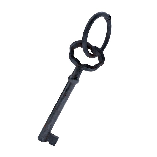 Door metal key 3D model - TurboSquid 1982496