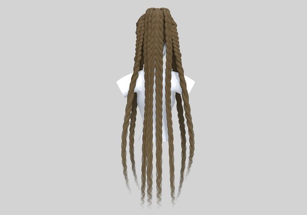 3D Stylized Braids Hairstyle - TurboSquid 1943660