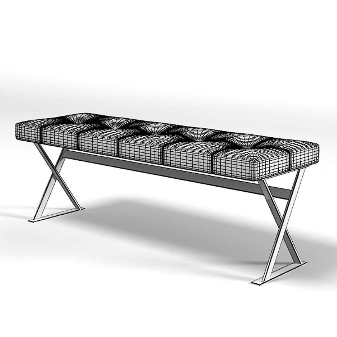 Maxalto Bench Ottoman 3d Model