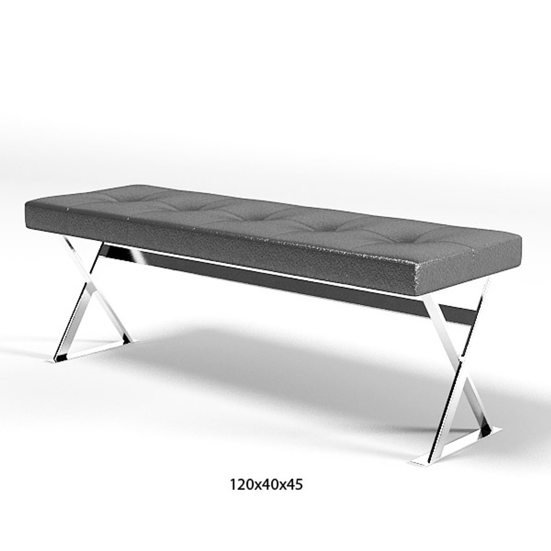 Maxalto Bench Ottoman 3d Model
