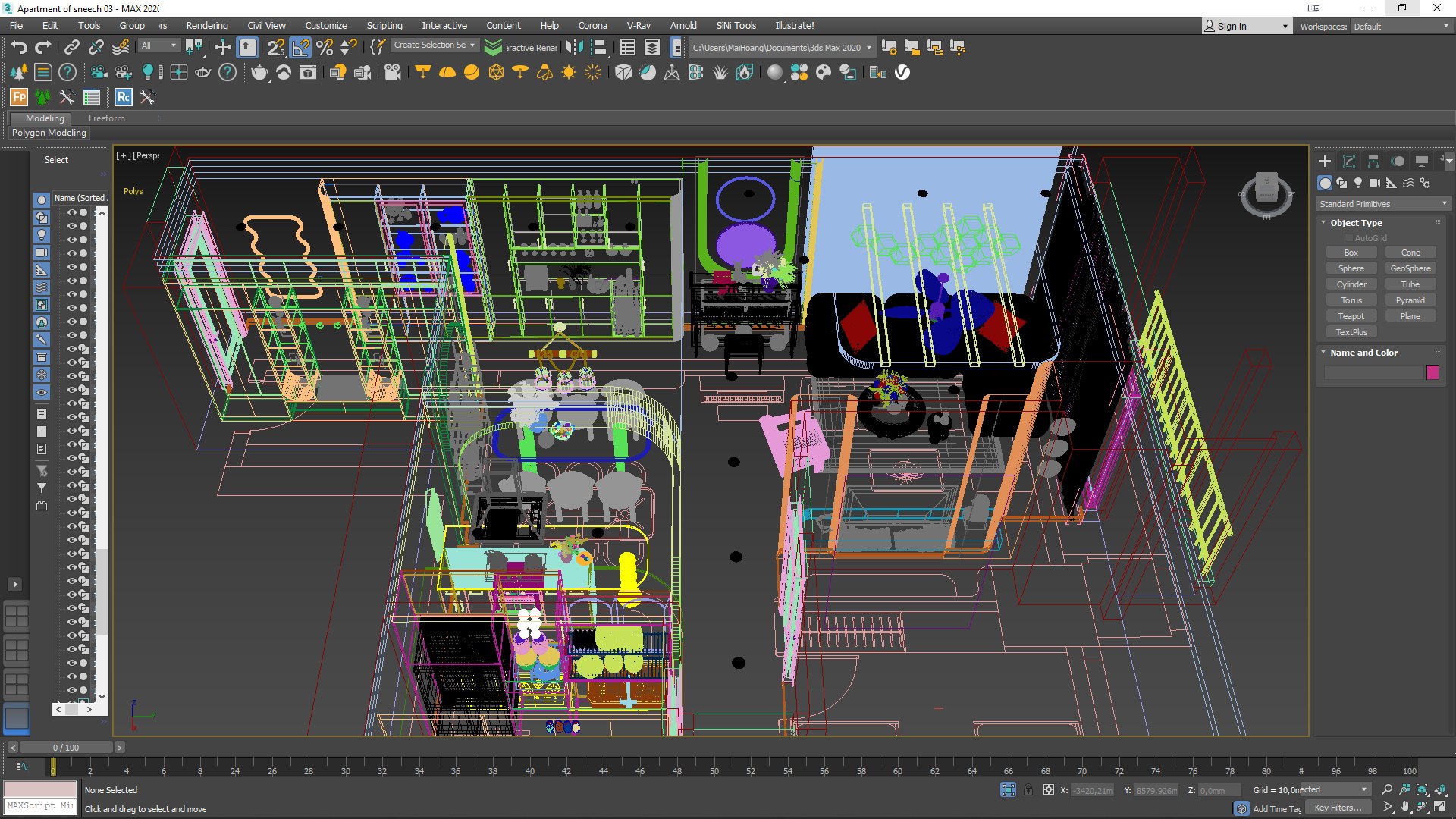 3D Open Space Of Sneech 02 - MAX FBX OBJ SKP Simlab Collada ...