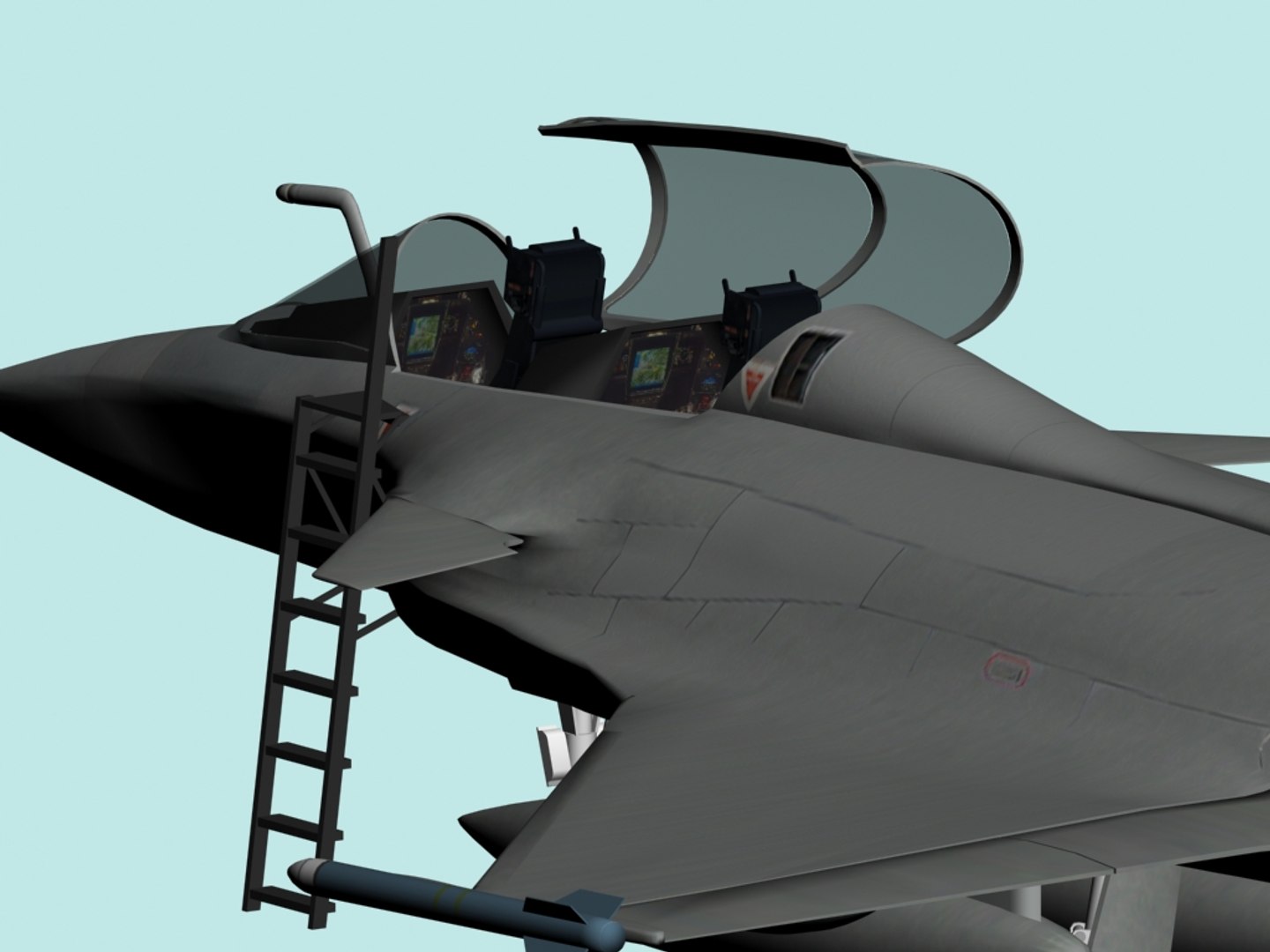 dassault rafale b seater 3d model