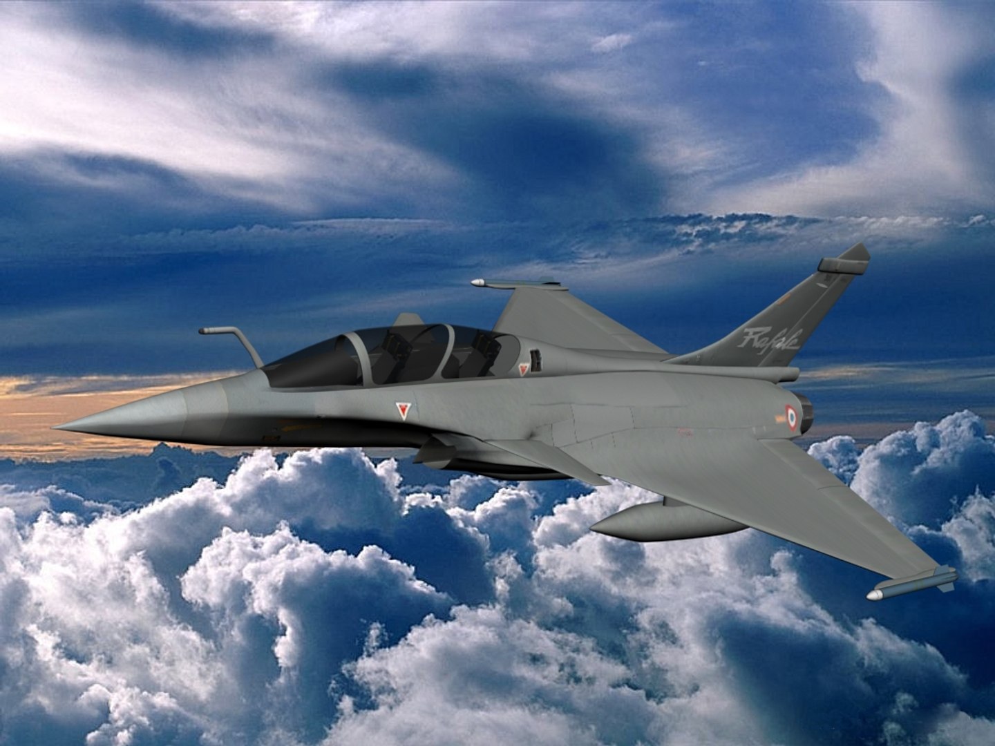 dassault rafale b seater 3d model