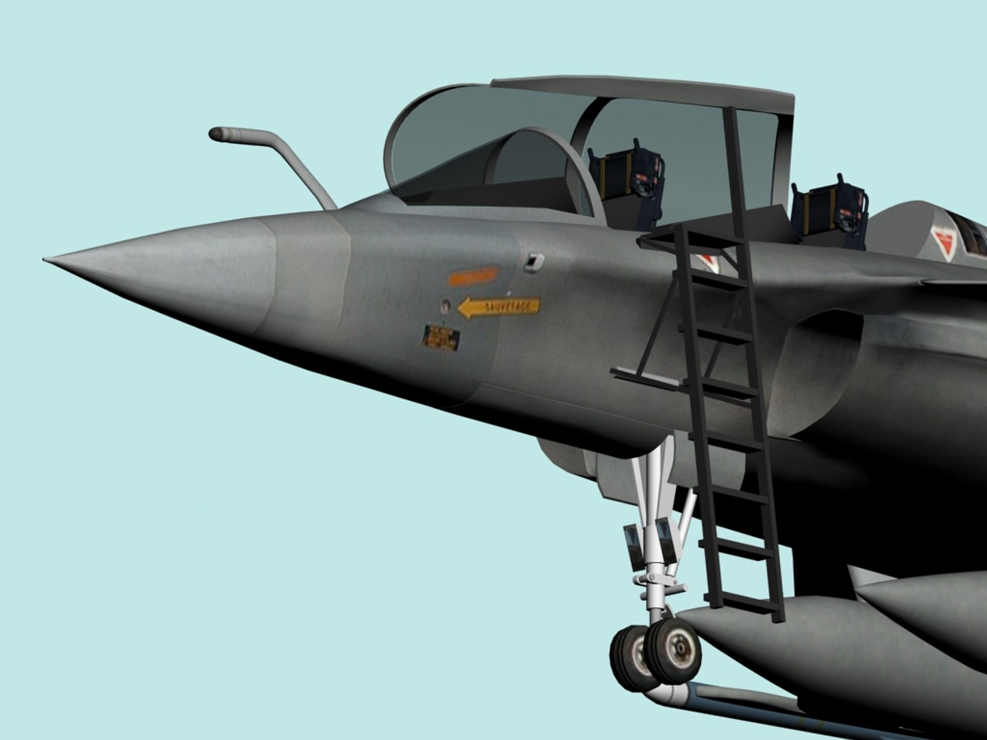 dassault rafale b seater 3d model