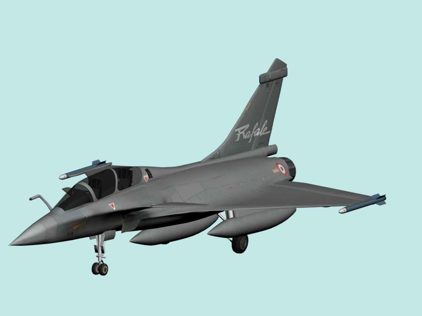 dassault rafale b seater 3d model