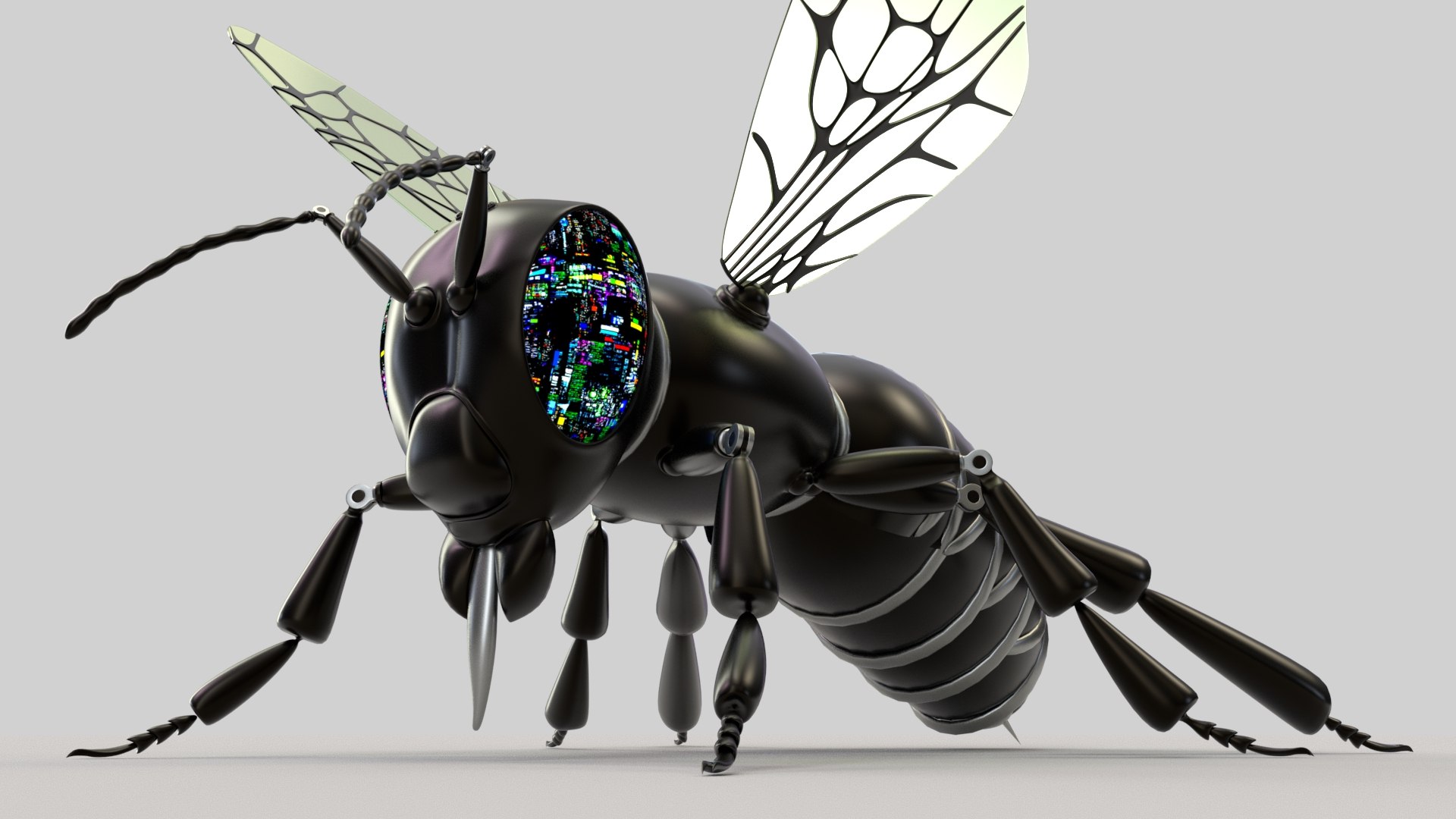 3D Model Robotic Bee X2 - TurboSquid 2210996
