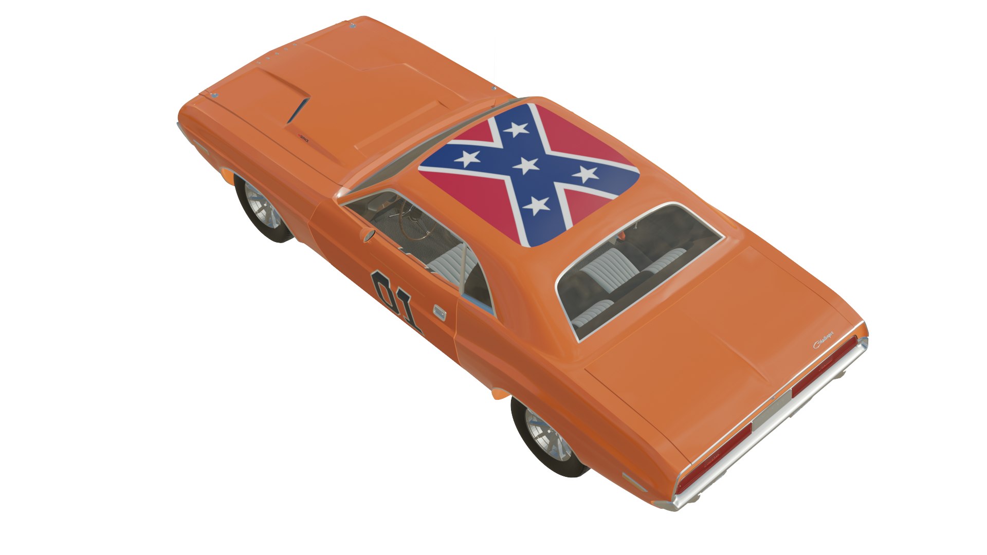 Dodge Charger General Lee 3D Model - TurboSquid 1852035