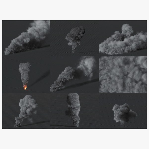 modelo 3d 10 modelos 3D de animación de humo - TurboSquid 2497650
