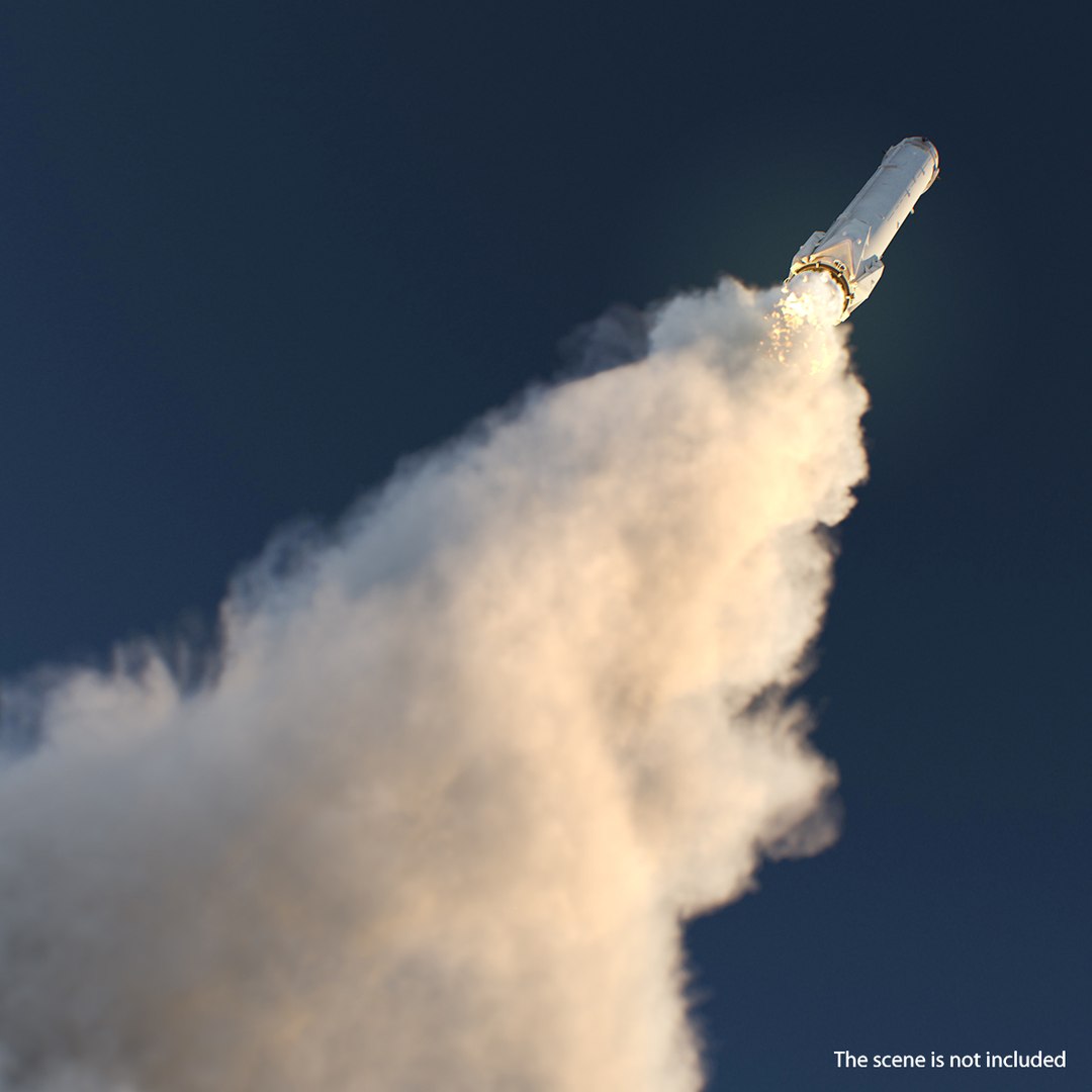 3D Launching Rocket Booster Landing - TurboSquid 1365951