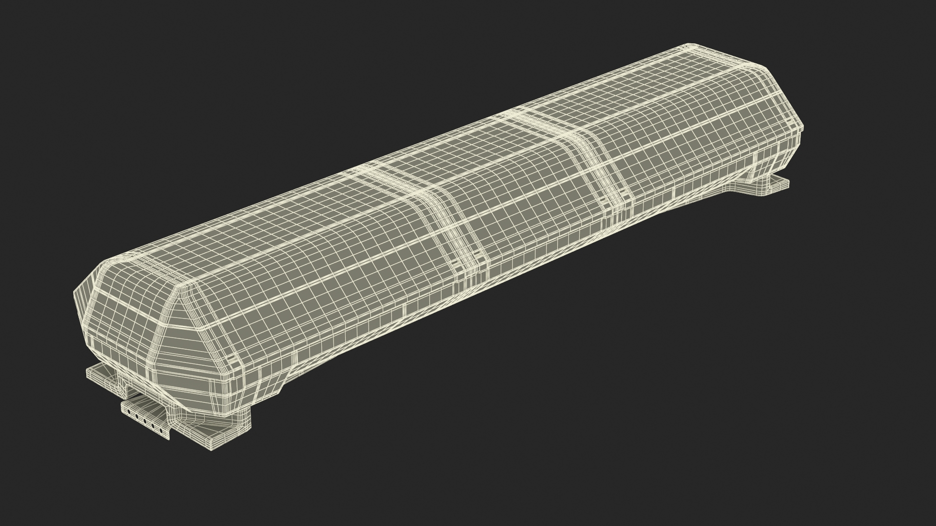 3d Police Lightbar Code 3 Model