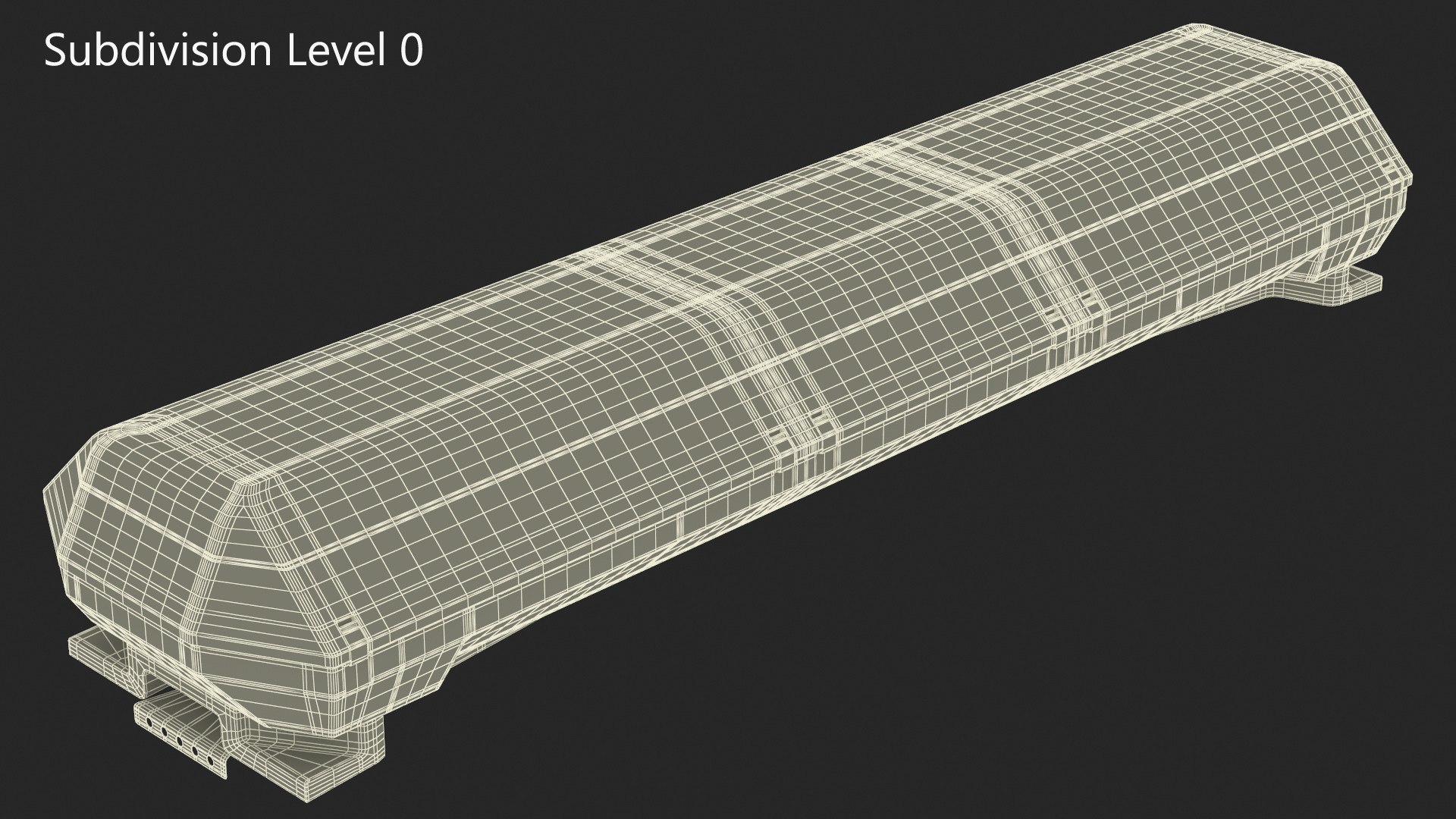 3d Police Lightbar Code 3 Model