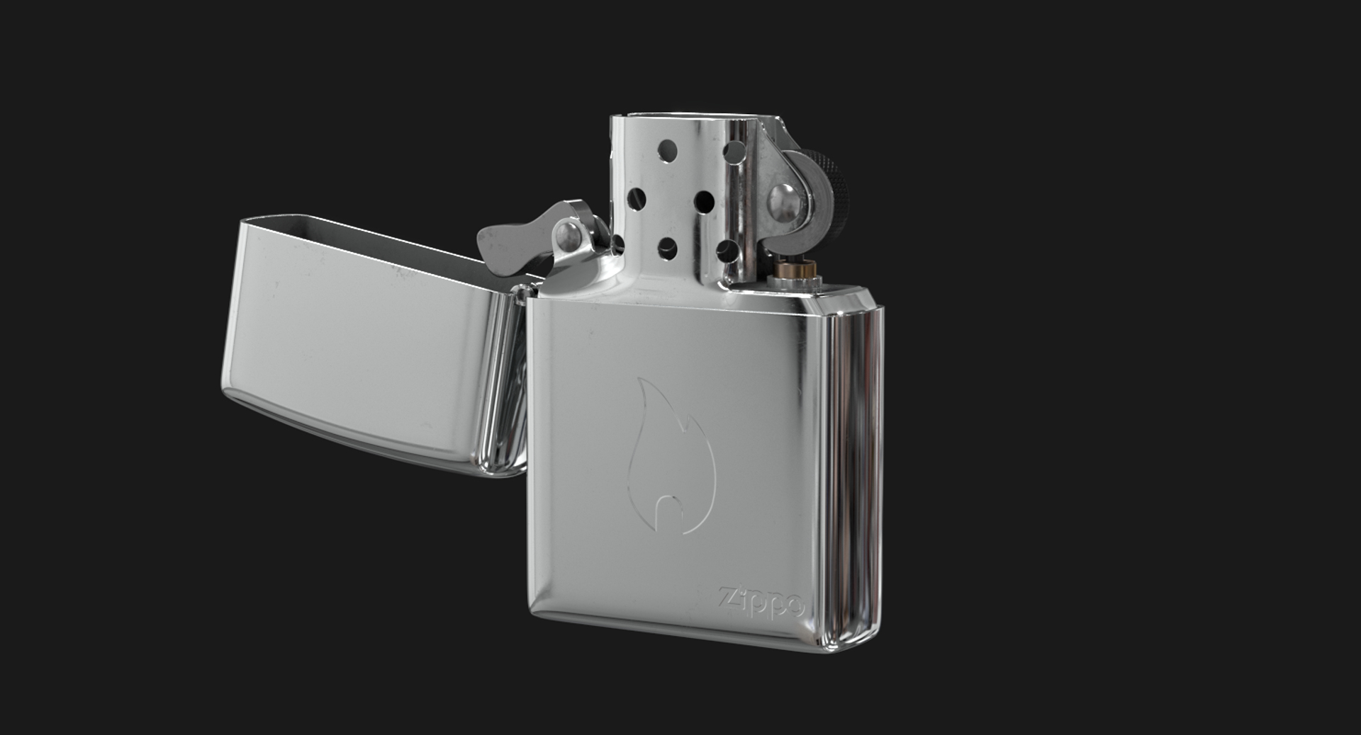 3D Realistic Zippo Lighter Classic Model - TurboSquid 1371270