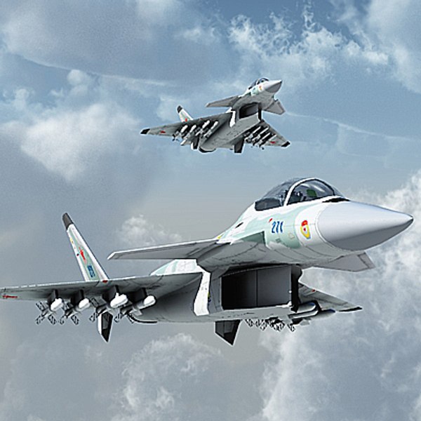 mig 412 fighter 3d obj