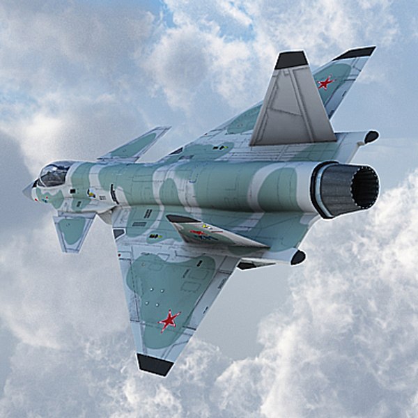 mig 412 fighter 3d obj