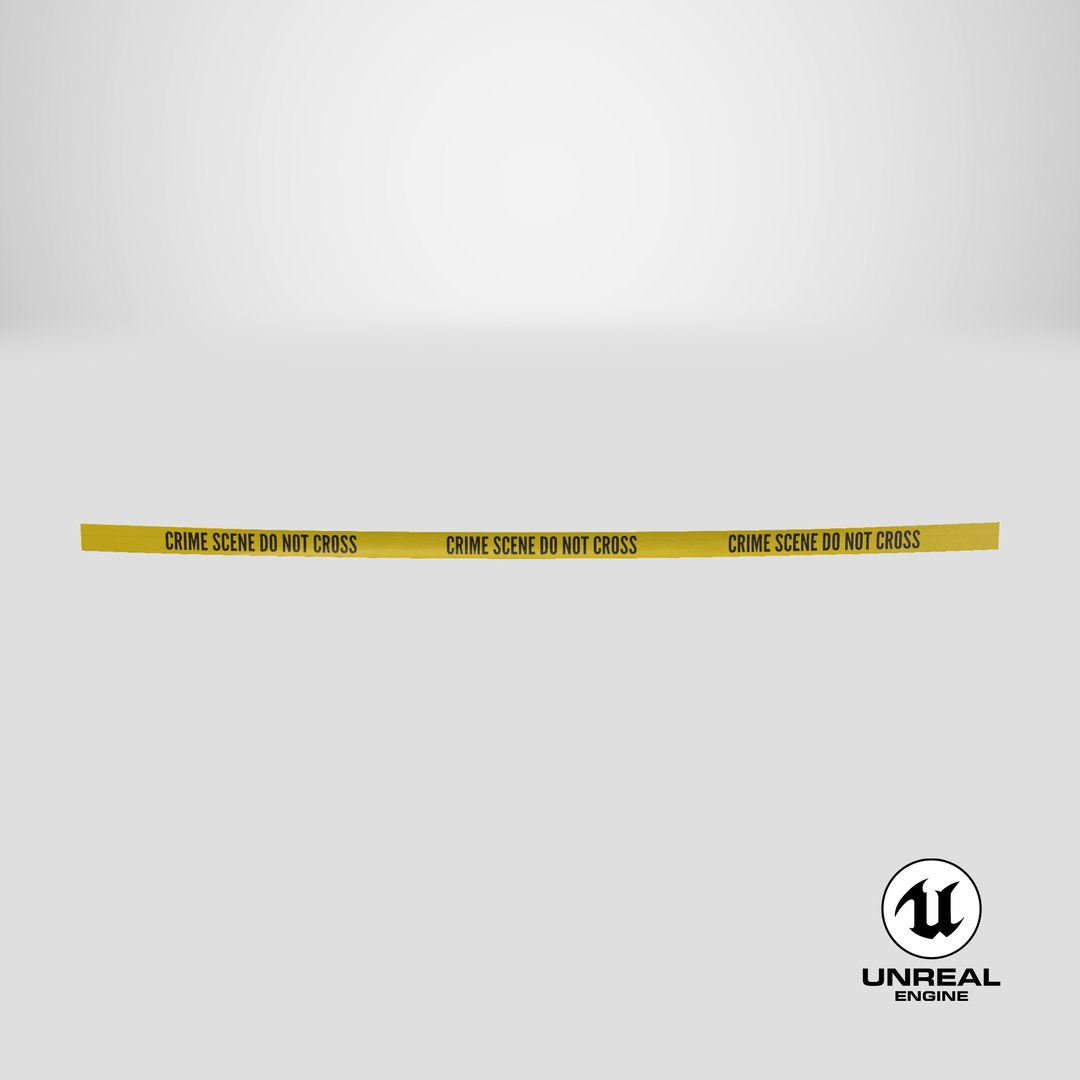 Crime Scene Tape 03 3D Model - TurboSquid 1149294