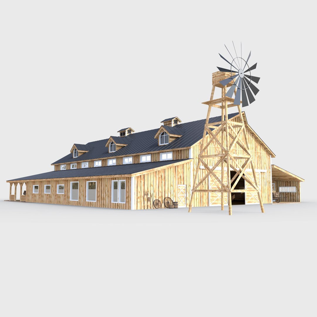 Barn Modeled 3D Model - TurboSquid 1370503