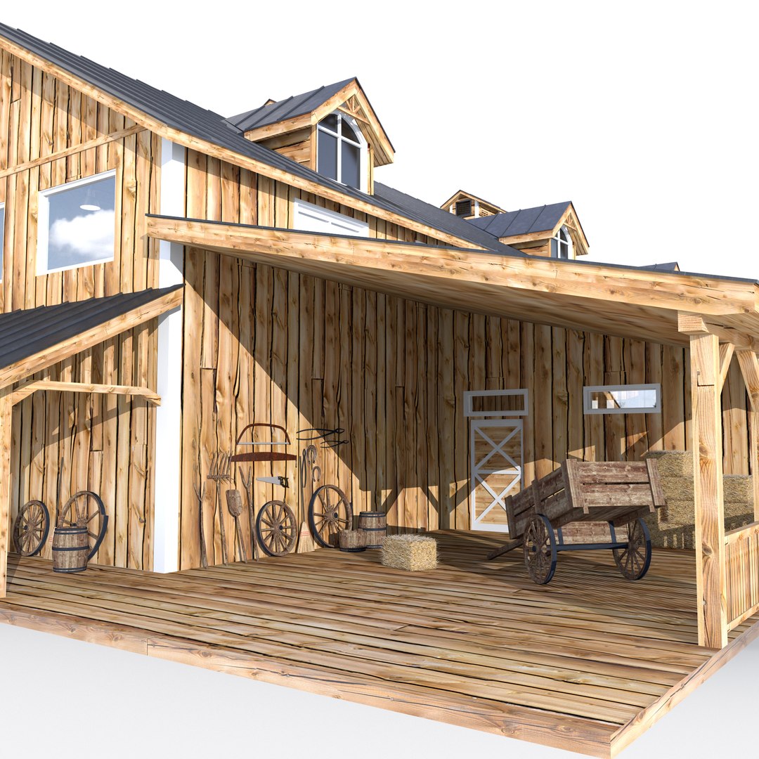Barn Modeled 3D Model - TurboSquid 1370503