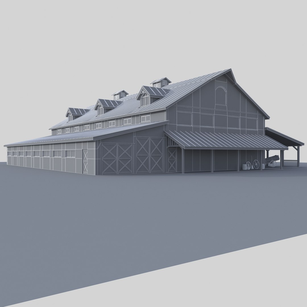 Barn Modeled 3D Model - TurboSquid 1370503