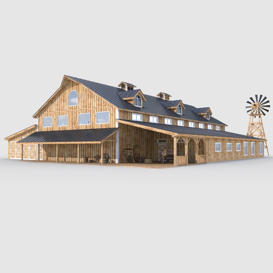 Barn Modeled 3D Model - TurboSquid 1370503