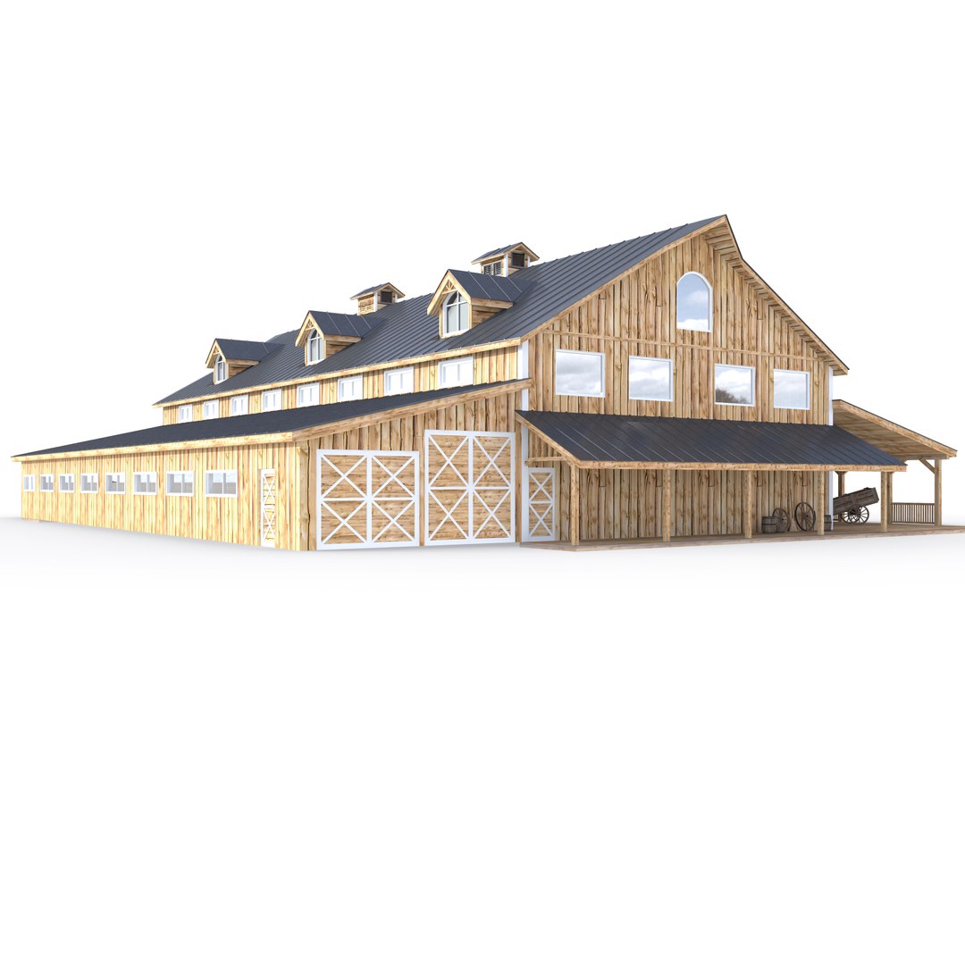 Barn Modeled 3D Model - TurboSquid 1370503