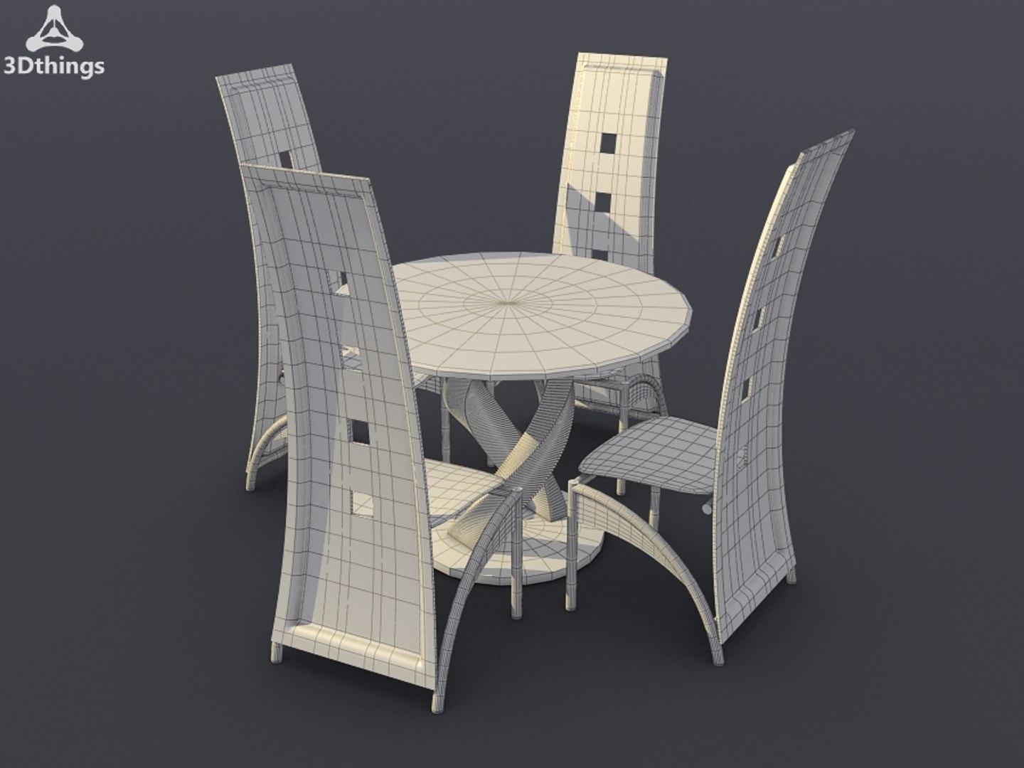 3d model of kitchen furniture