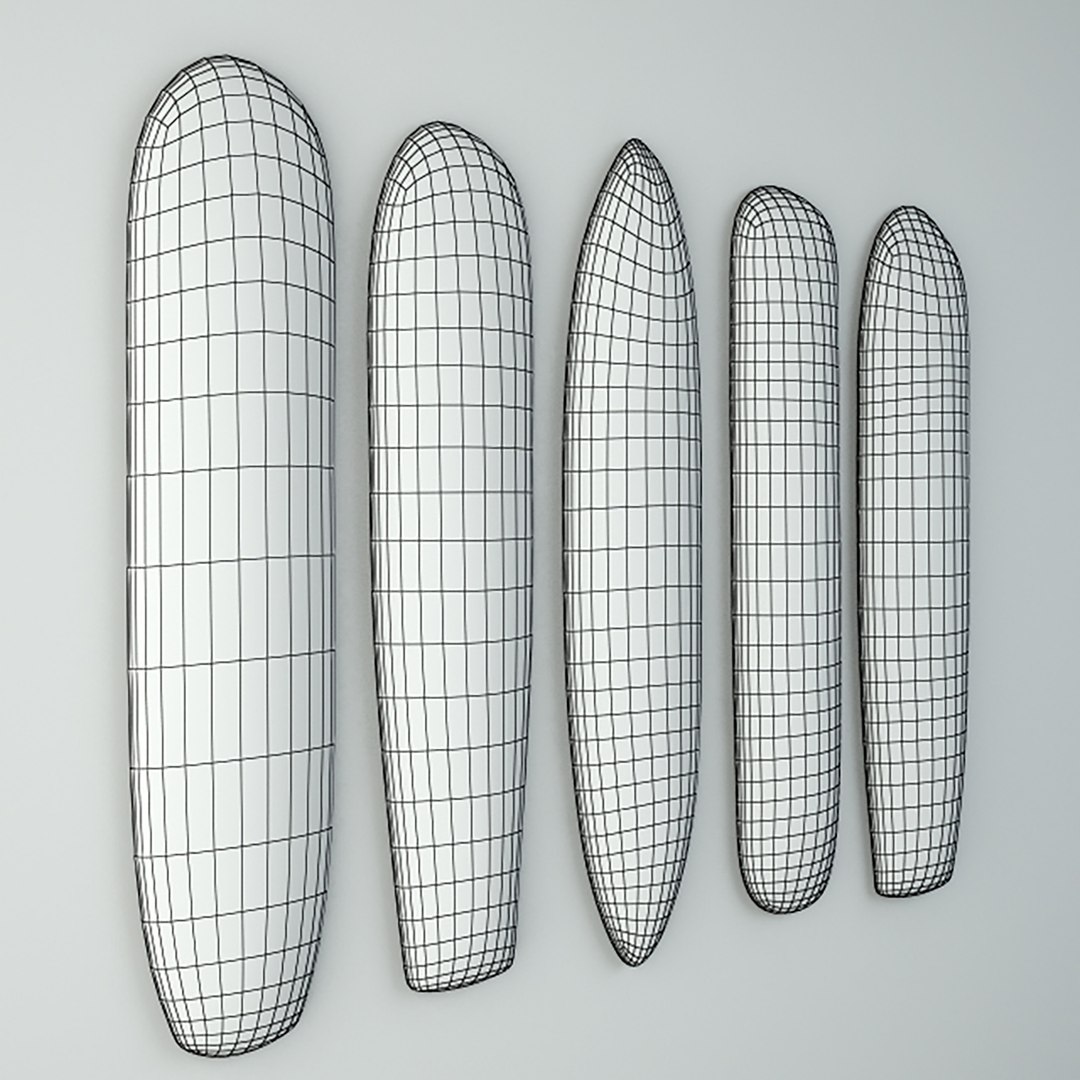 Zulu Elongated Shields 1 3D Model - TurboSquid 2119604