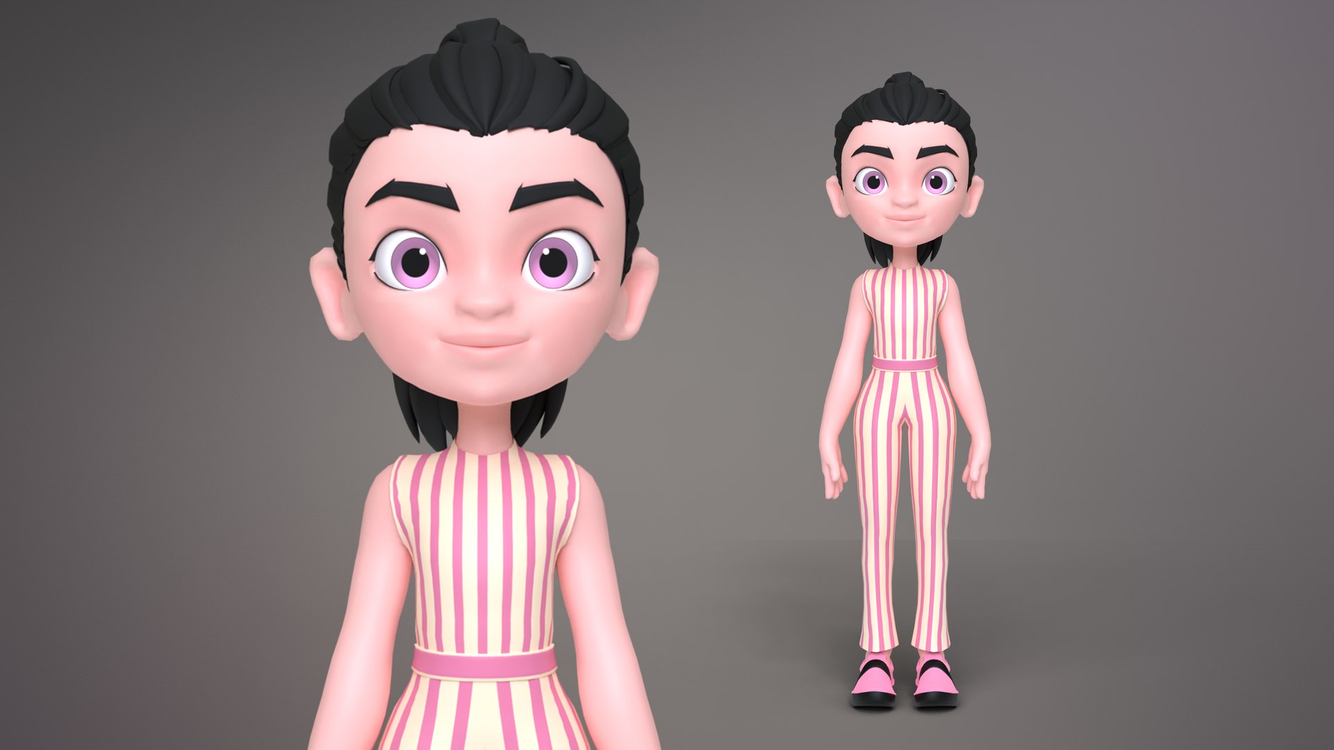 3D Model Cartoon Teen Kid Characters - TurboSquid 2128177