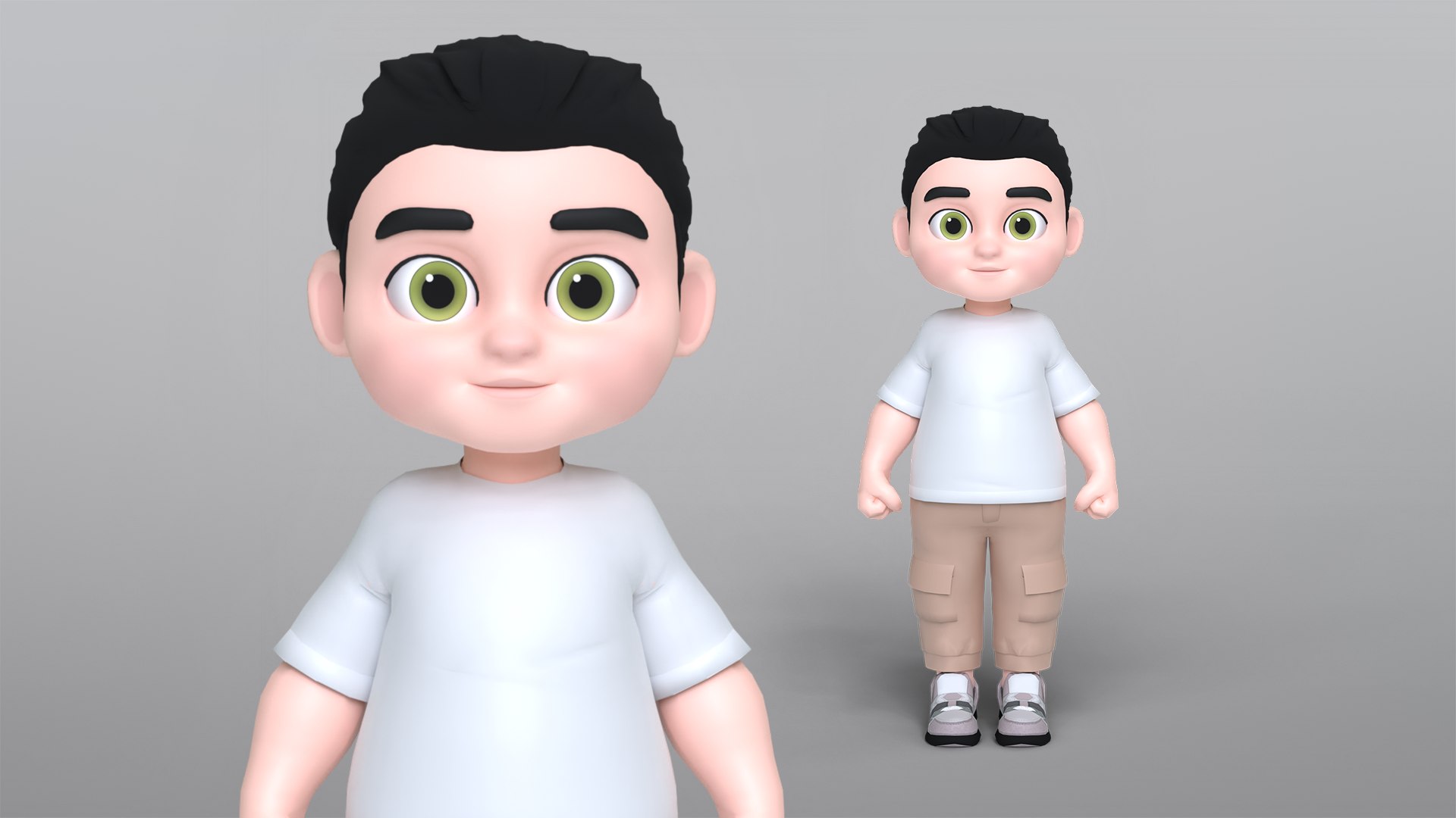 3D Model Cartoon Teen Kid Characters - TurboSquid 2128177