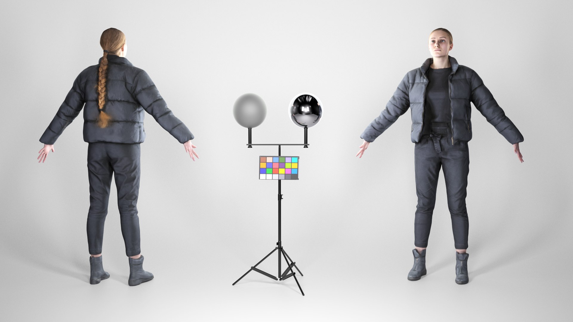 3D Photogrammetry Woman A-pose - TurboSquid 1553815