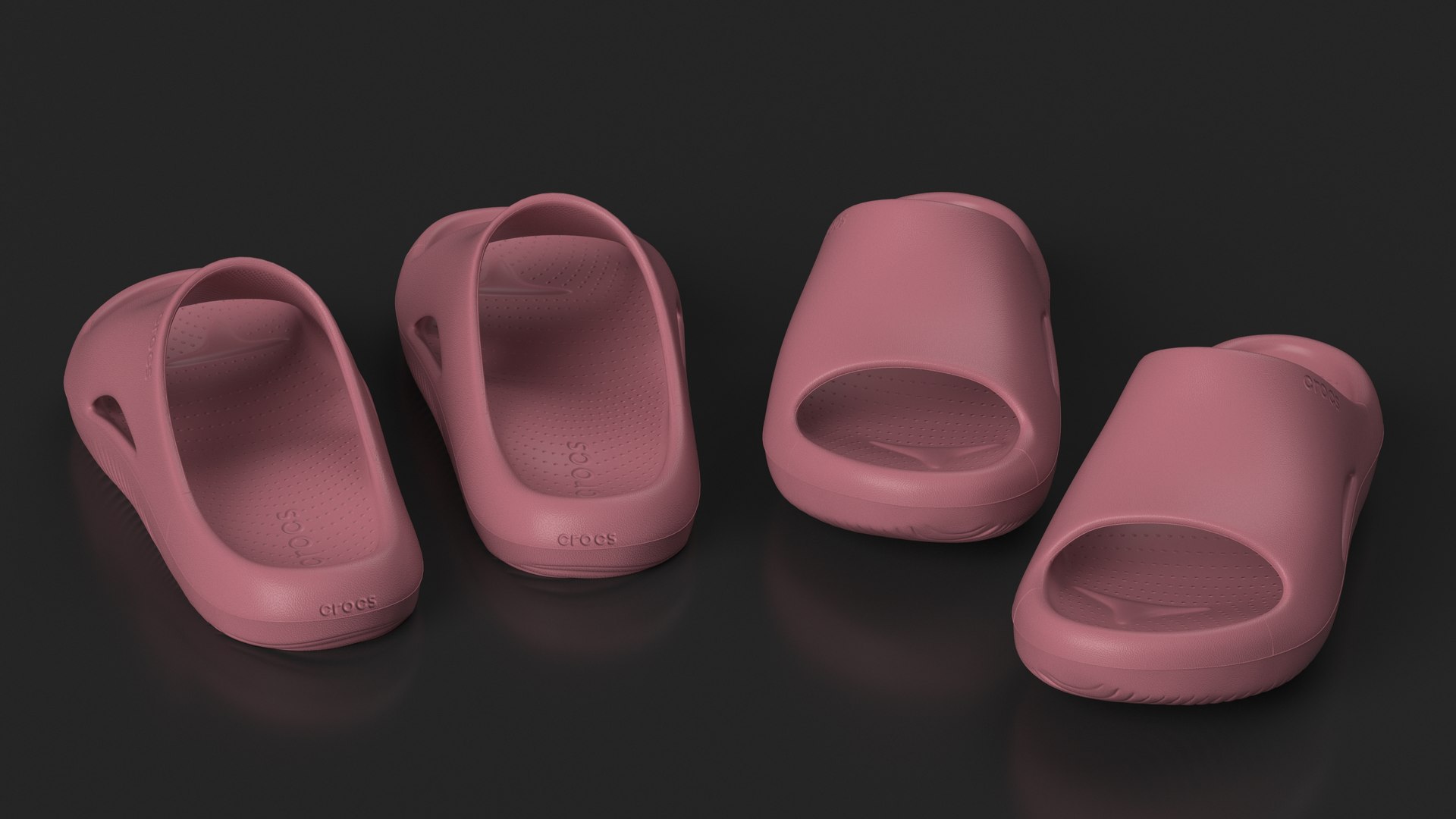 Crocs Mellow Slide Pink 3D Model - TurboSquid 2207092