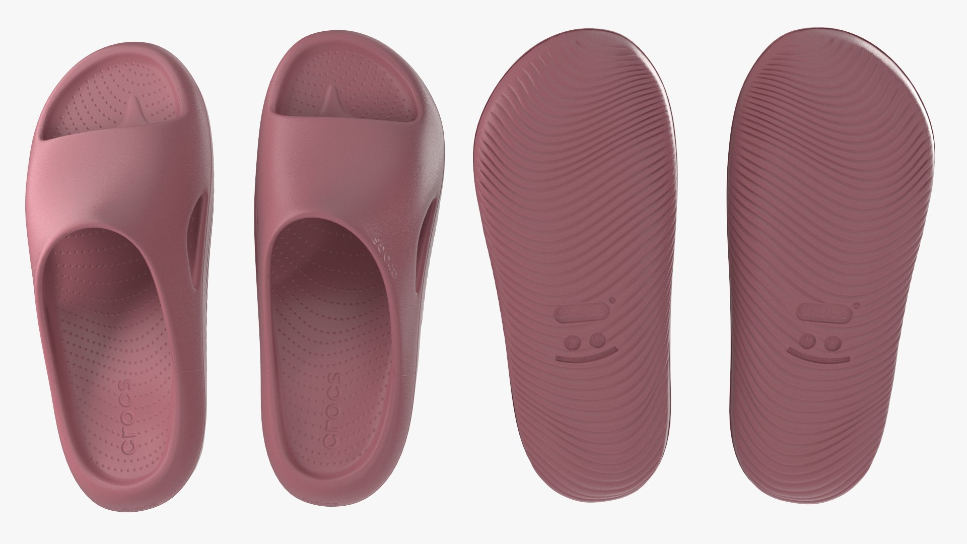 Crocs Mellow Slide Pink 3D Model - TurboSquid 2207092