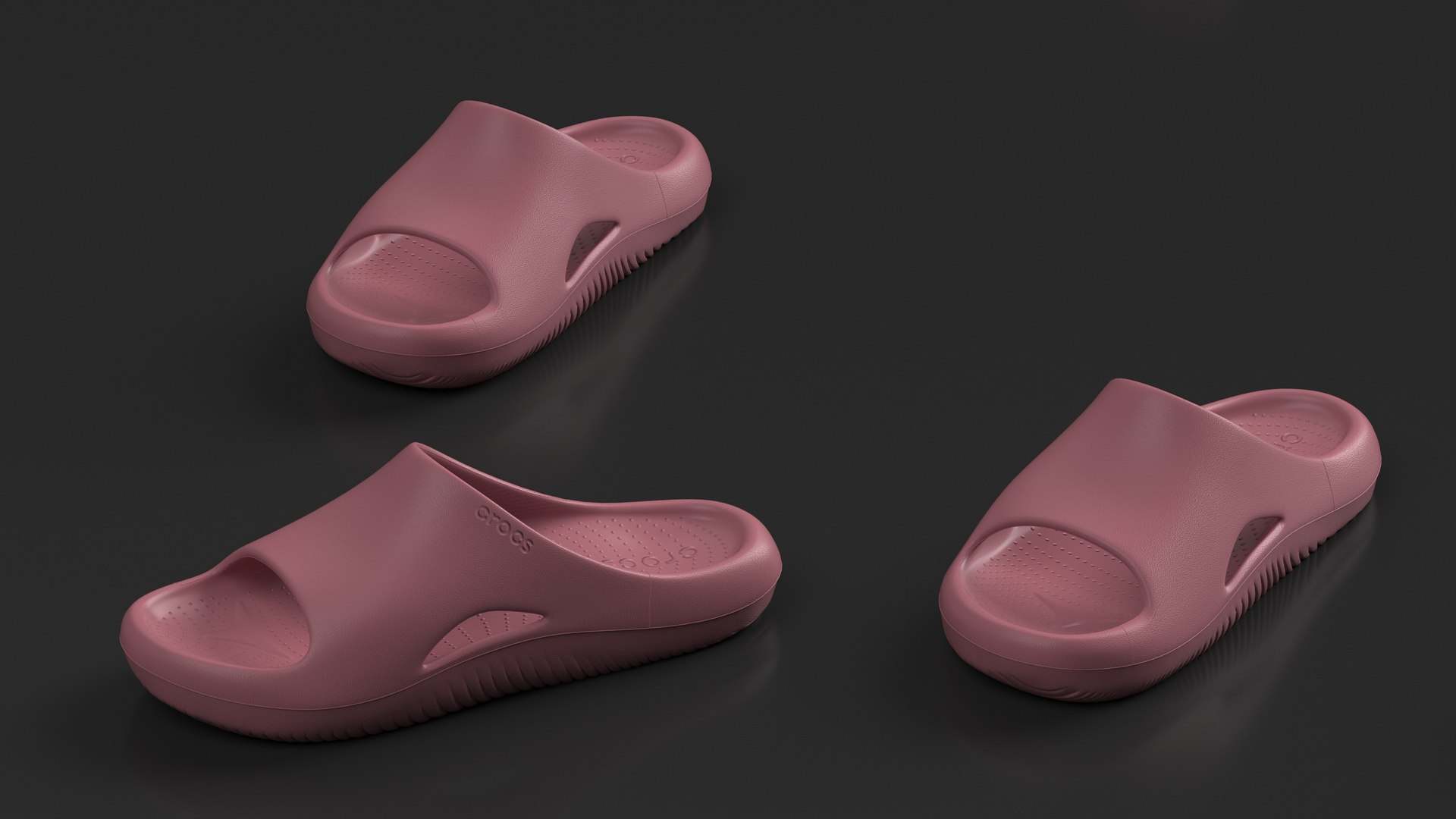 Crocs Mellow Slide Pink 3D Model - TurboSquid 2207092