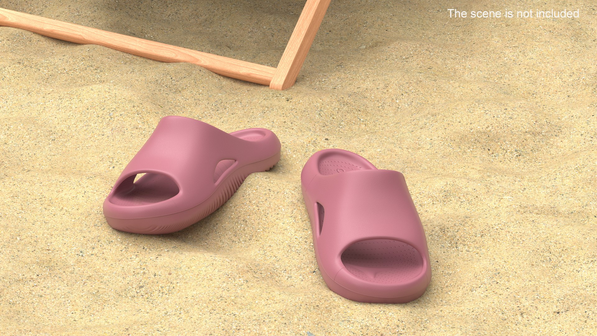 Crocs Mellow Slide Pink 3D Model - TurboSquid 2207092
