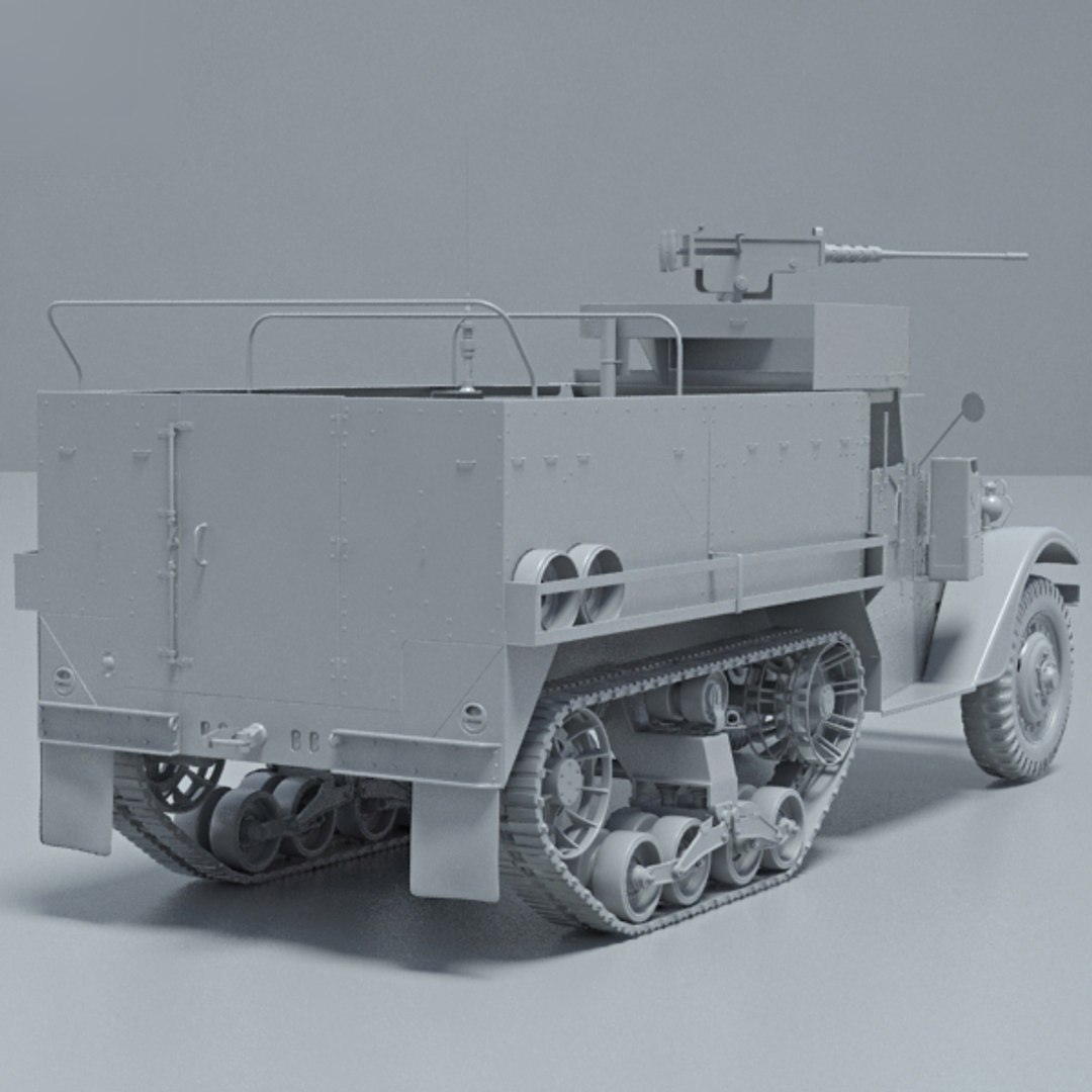 M3 Half-track Half 3D Model - TurboSquid 1346924