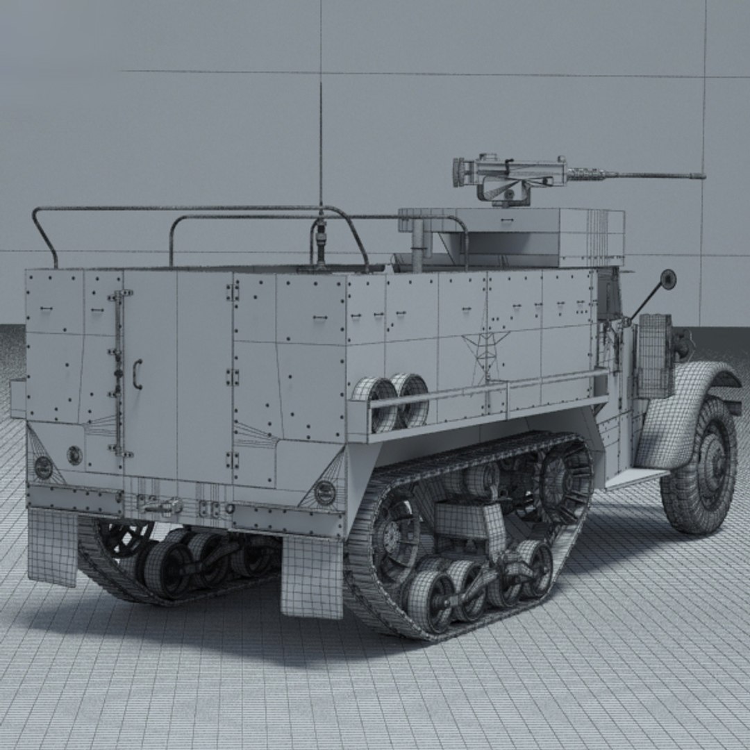 M3 Half-track Half 3D Model - TurboSquid 1346924