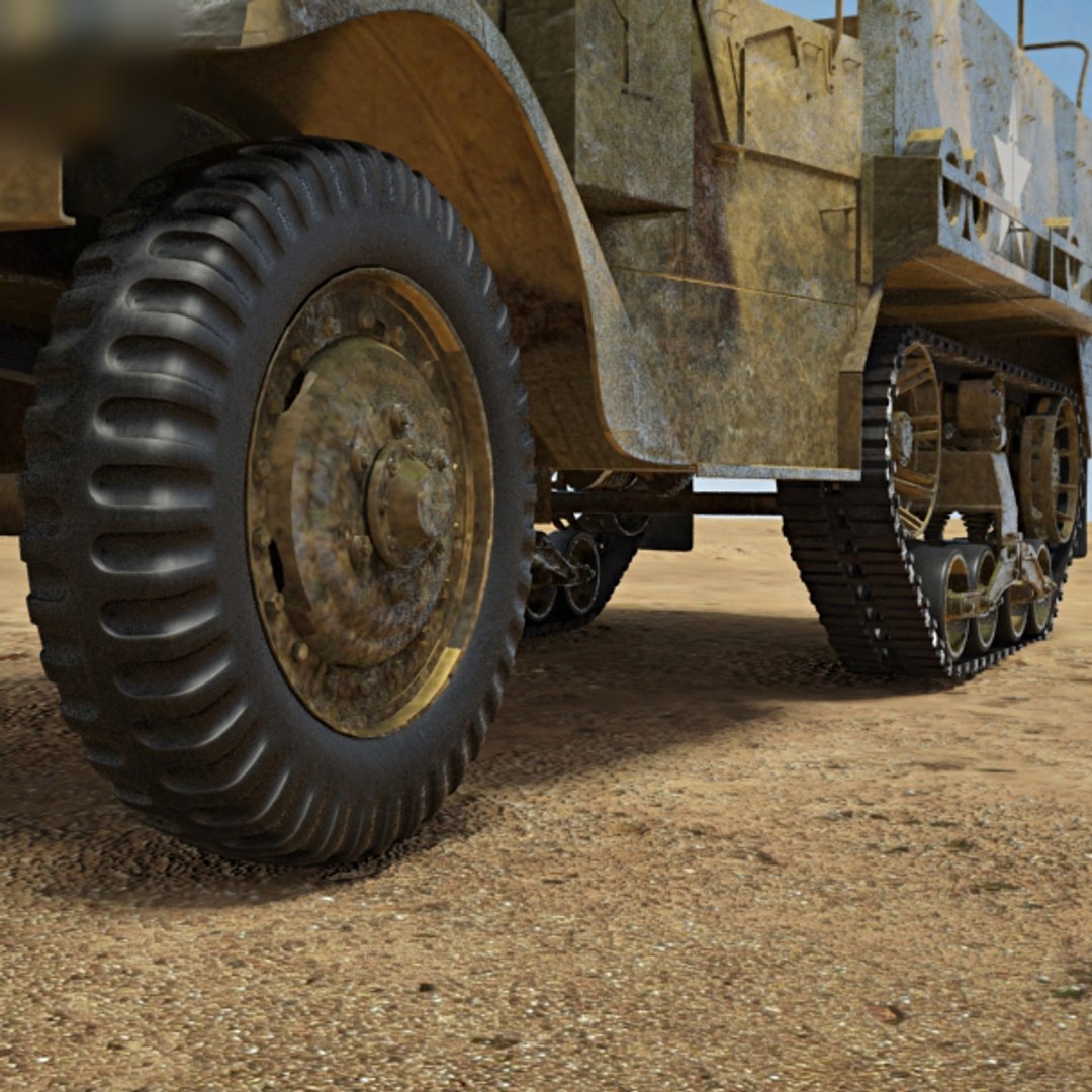 M3 Half-track Half 3D Model - TurboSquid 1346924