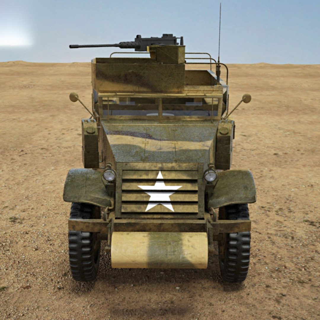 M3 Half-track Half 3D Model - TurboSquid 1346924