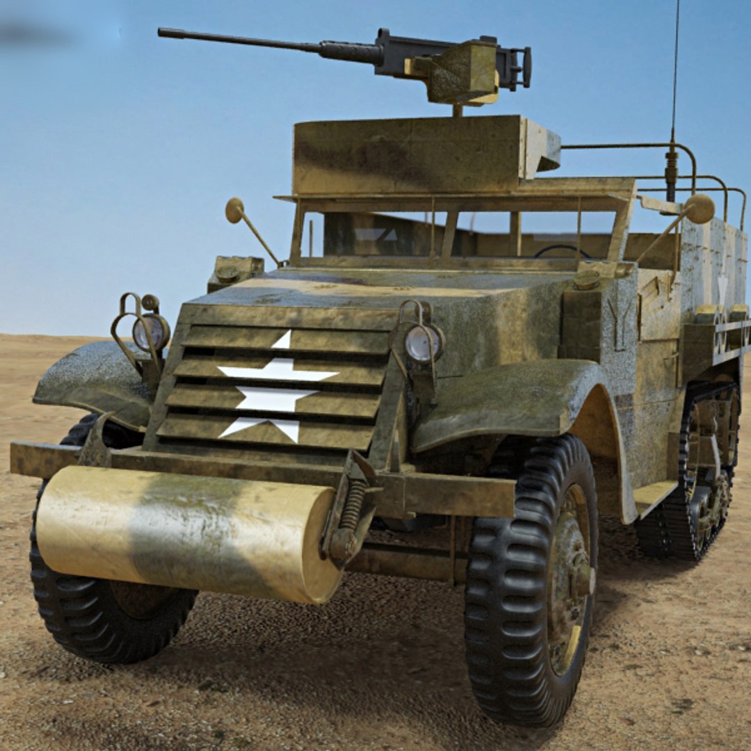 M3 Half-track Half 3D Model - TurboSquid 1346924