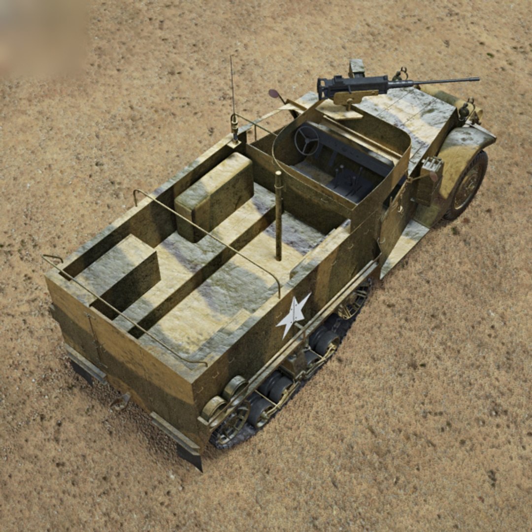 M3 Half-track Half 3D Model - TurboSquid 1346924