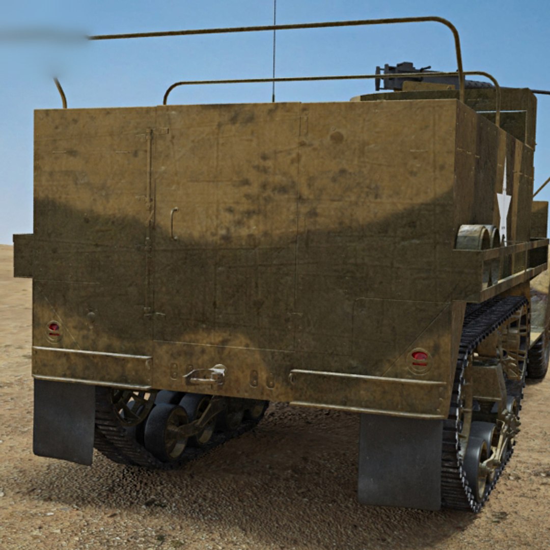 M3 Half-track Half 3D Model - TurboSquid 1346924