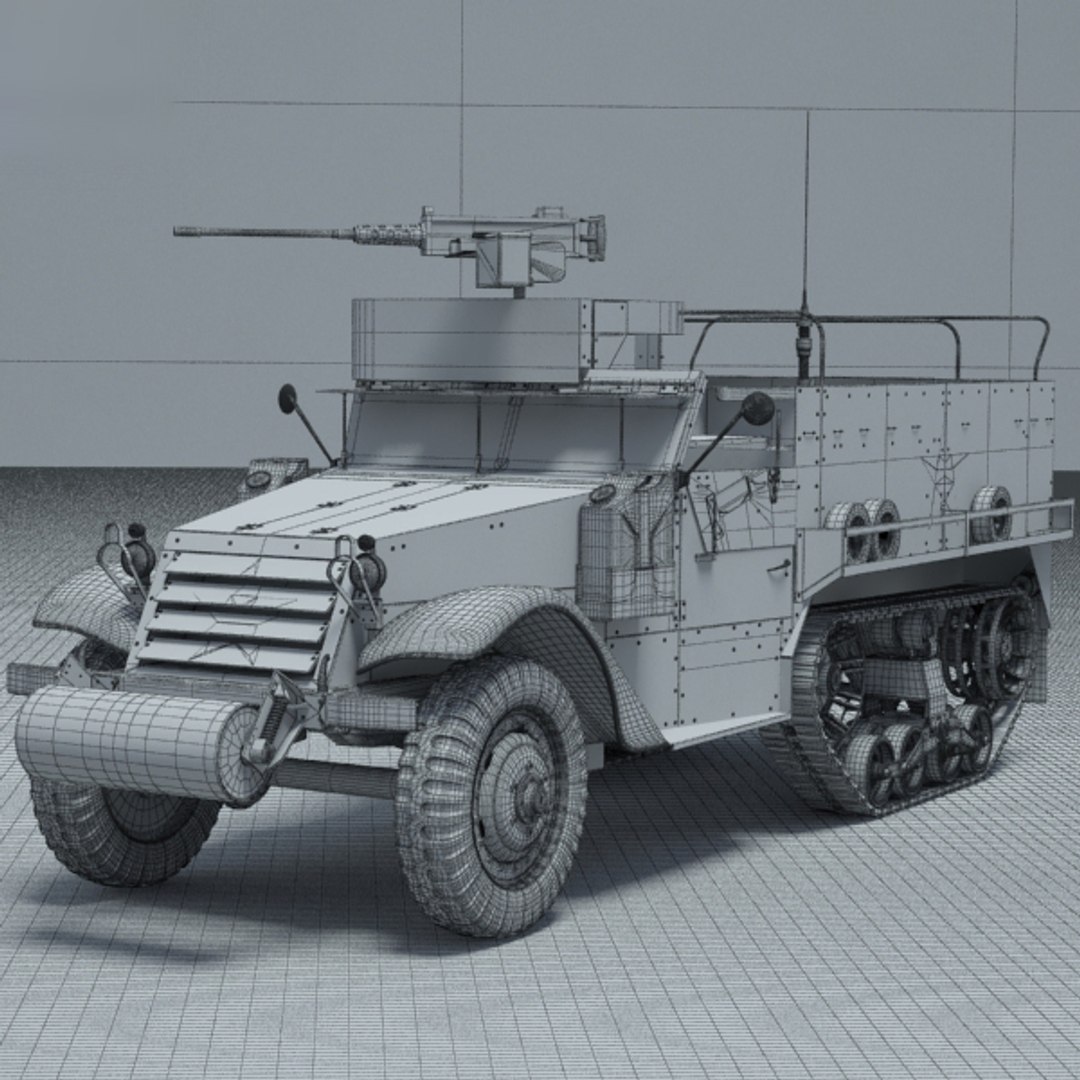 M3 Half-track Half 3D Model - TurboSquid 1346924