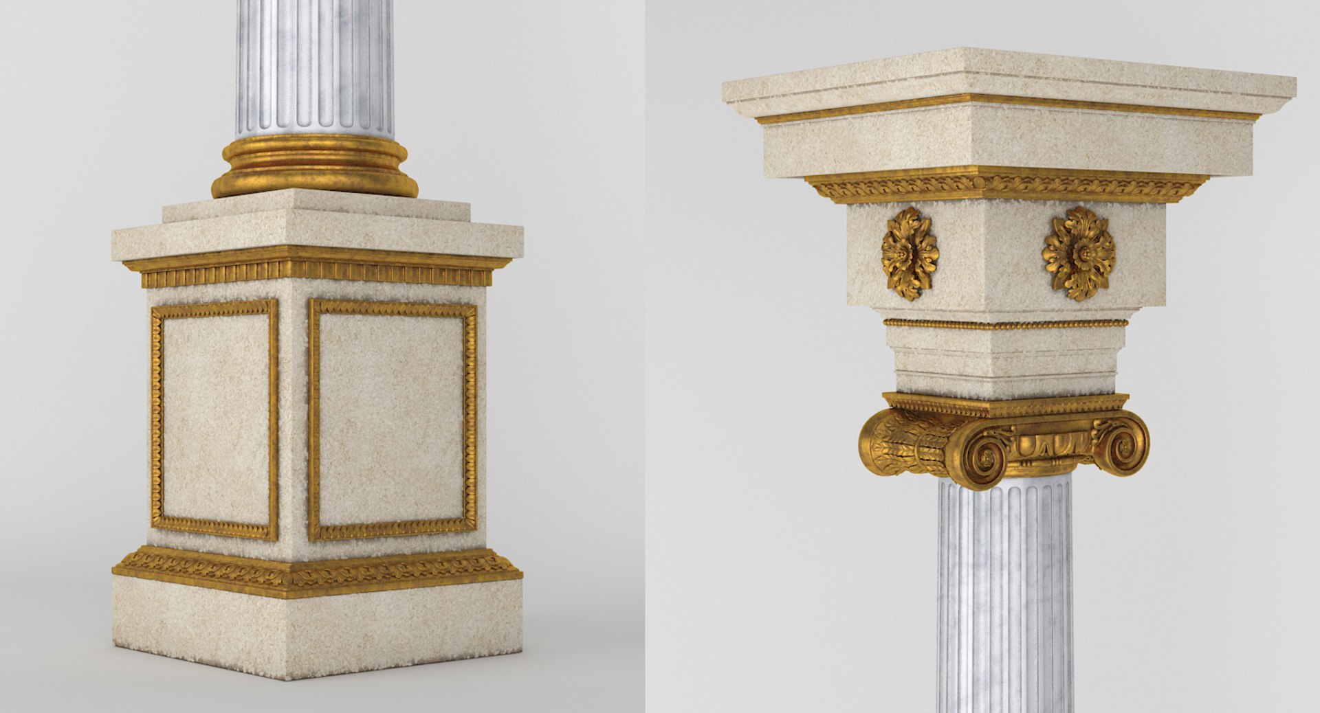 3D Ionic Column 01 - TurboSquid 1207558