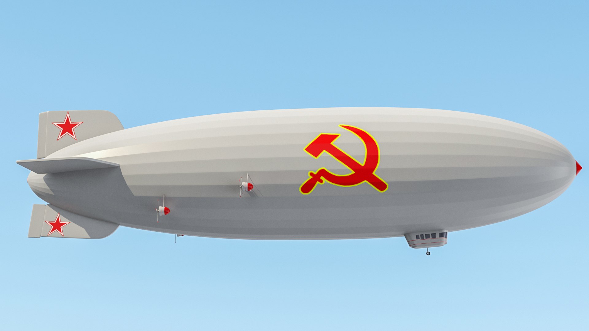 3D Model Soviet Blimp - TurboSquid 1827198